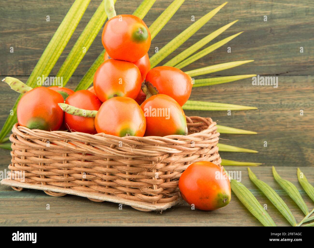 Chontaduro delicious tropical fruit - Bactris gasipaes Stock Photo - Alamy