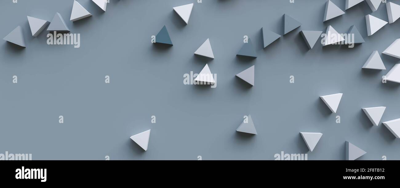 abstract minimalistic geometric pattern polygon 3d render illustration ...