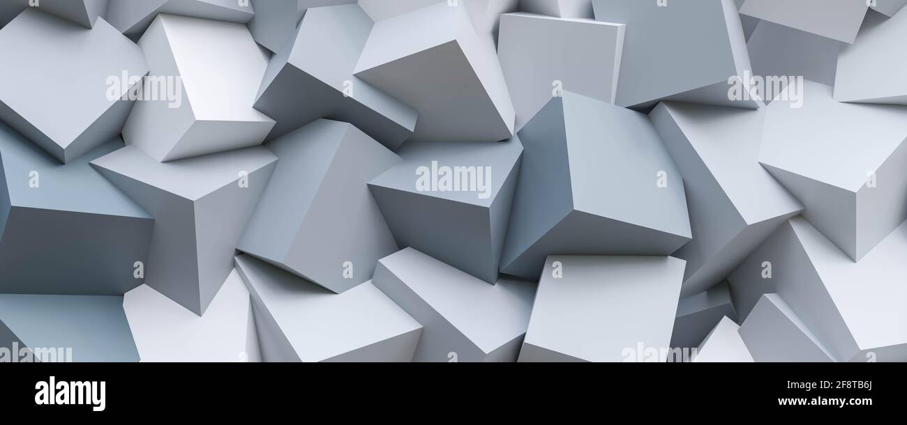 white abstract polygon pattern design 3d render illustration Stock ...