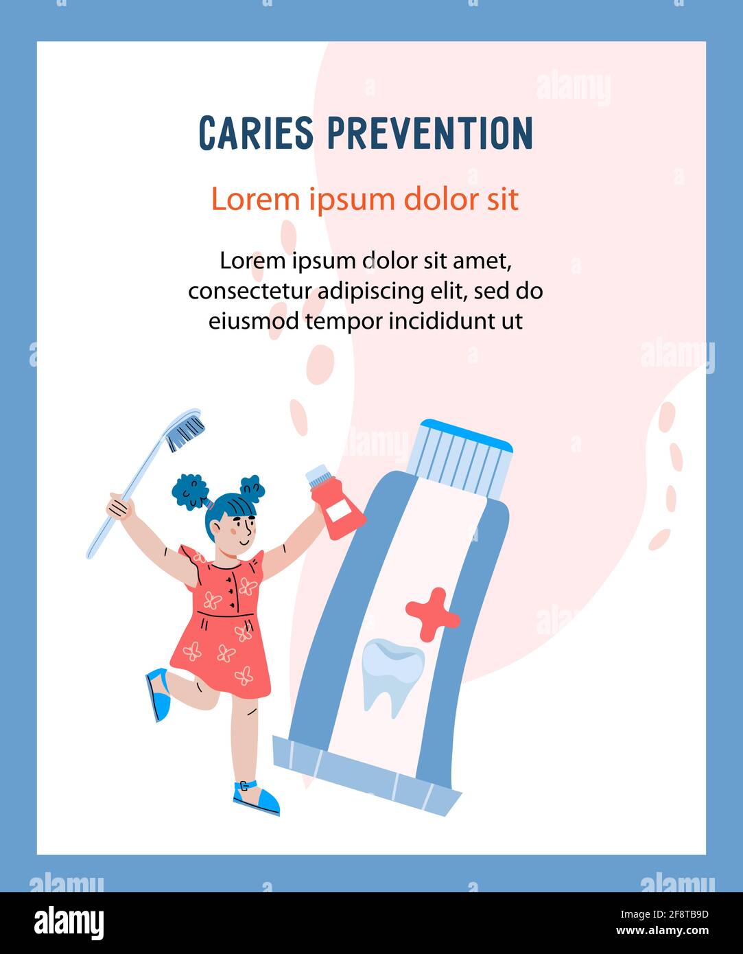 Kids oral care and pediatric dentistry, Cartoon vector illustration ...