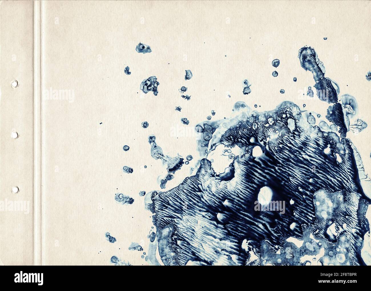 Old paper texture ink spots hi-res stock photography and images - Alamy