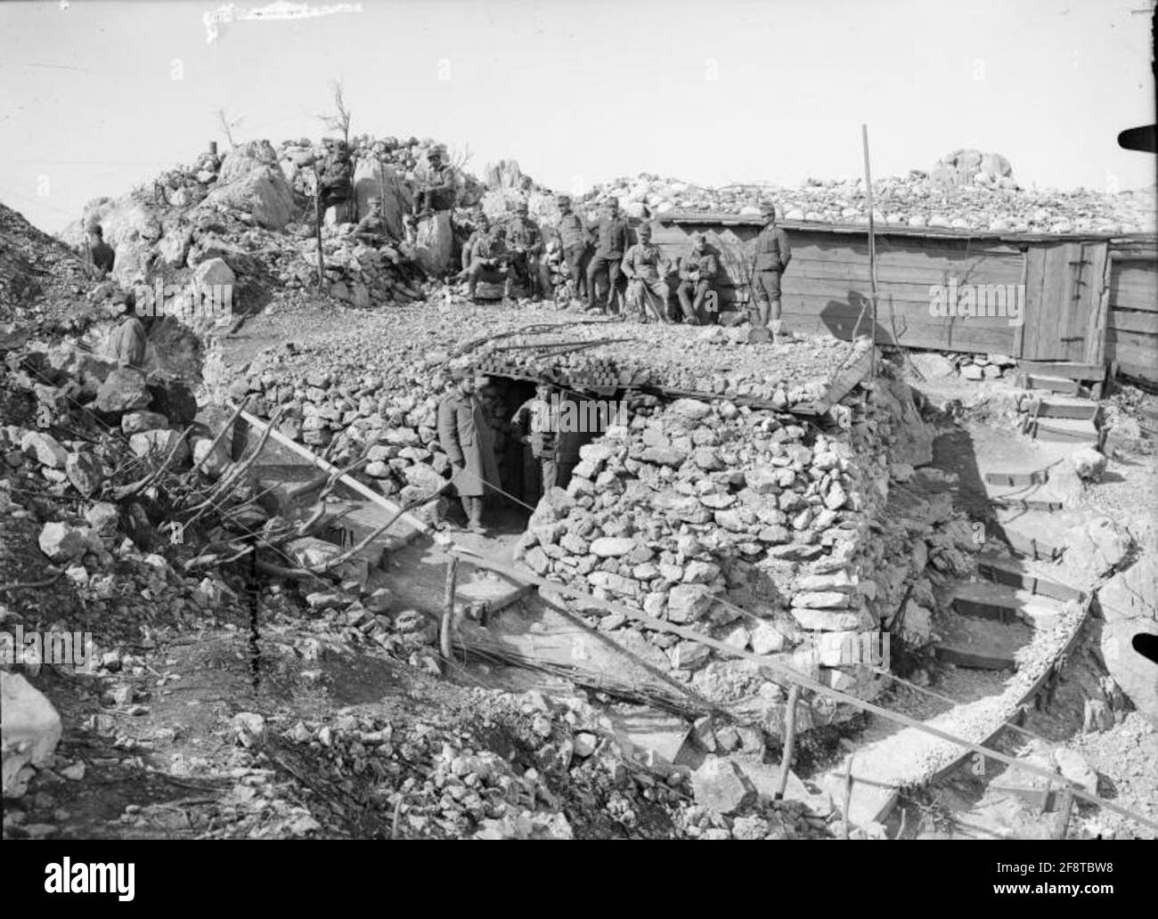Crest of Monte Sabotino Machine-gun and observation base. 16 ...