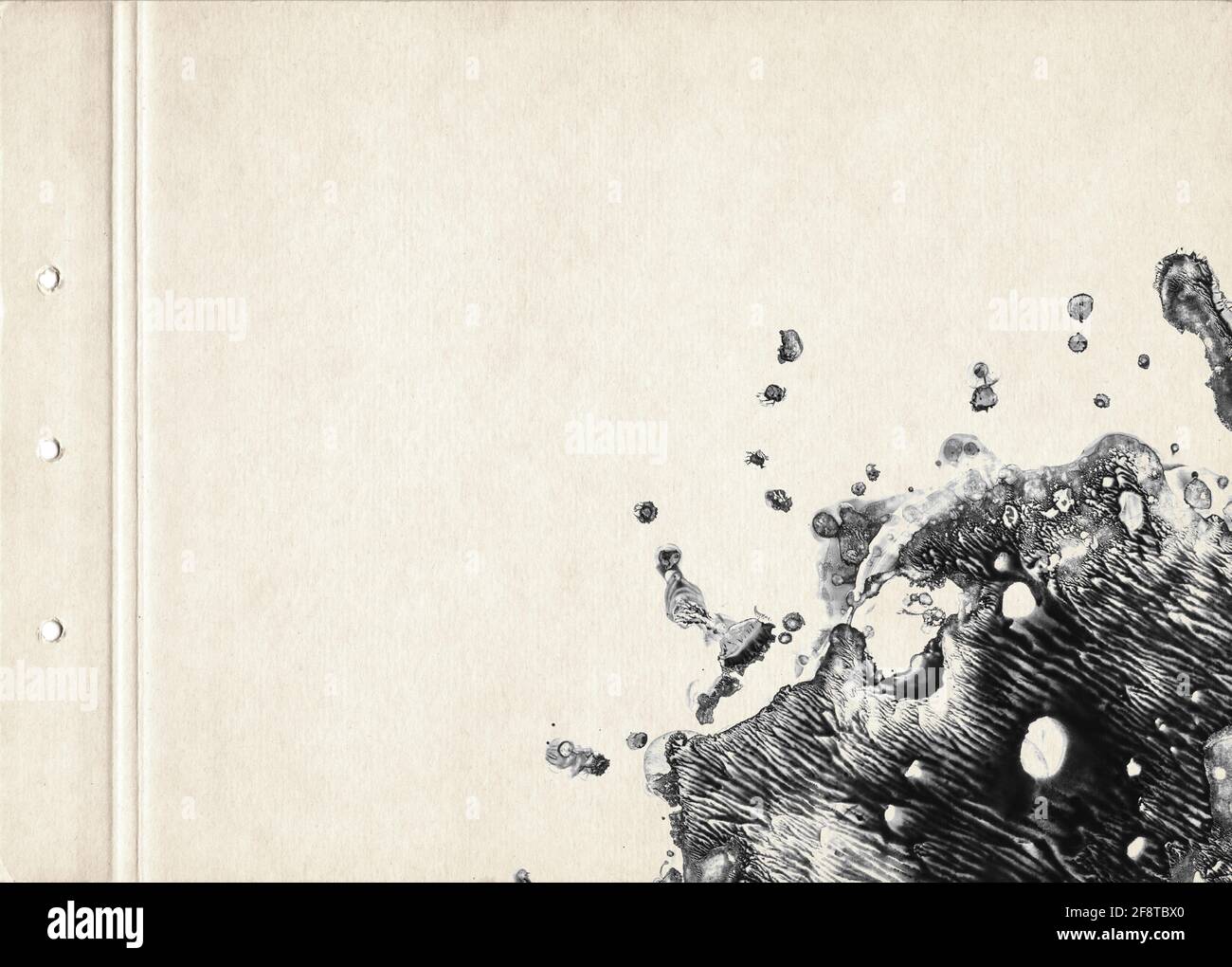 Black paint splodge on background hi-res stock photography and images ...