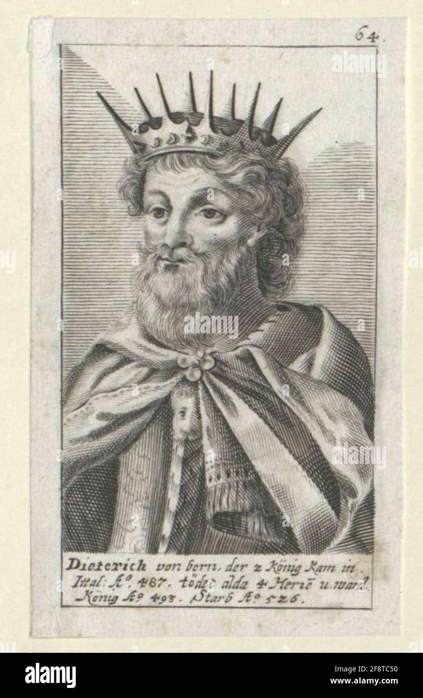 Theoderich The Great, King of Eastern Gotes Stock Photo - Alamy