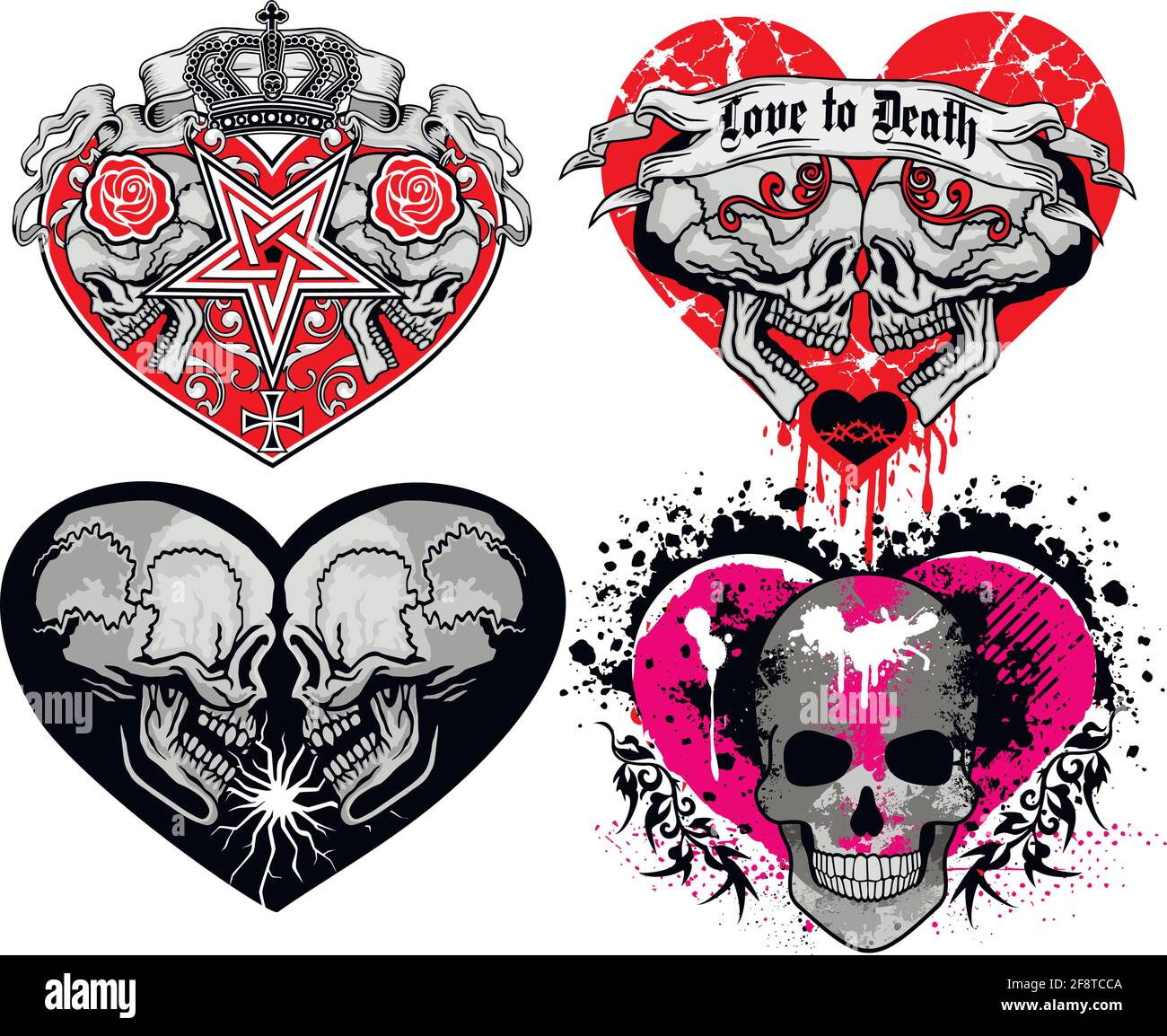 Skull And Heart Designs