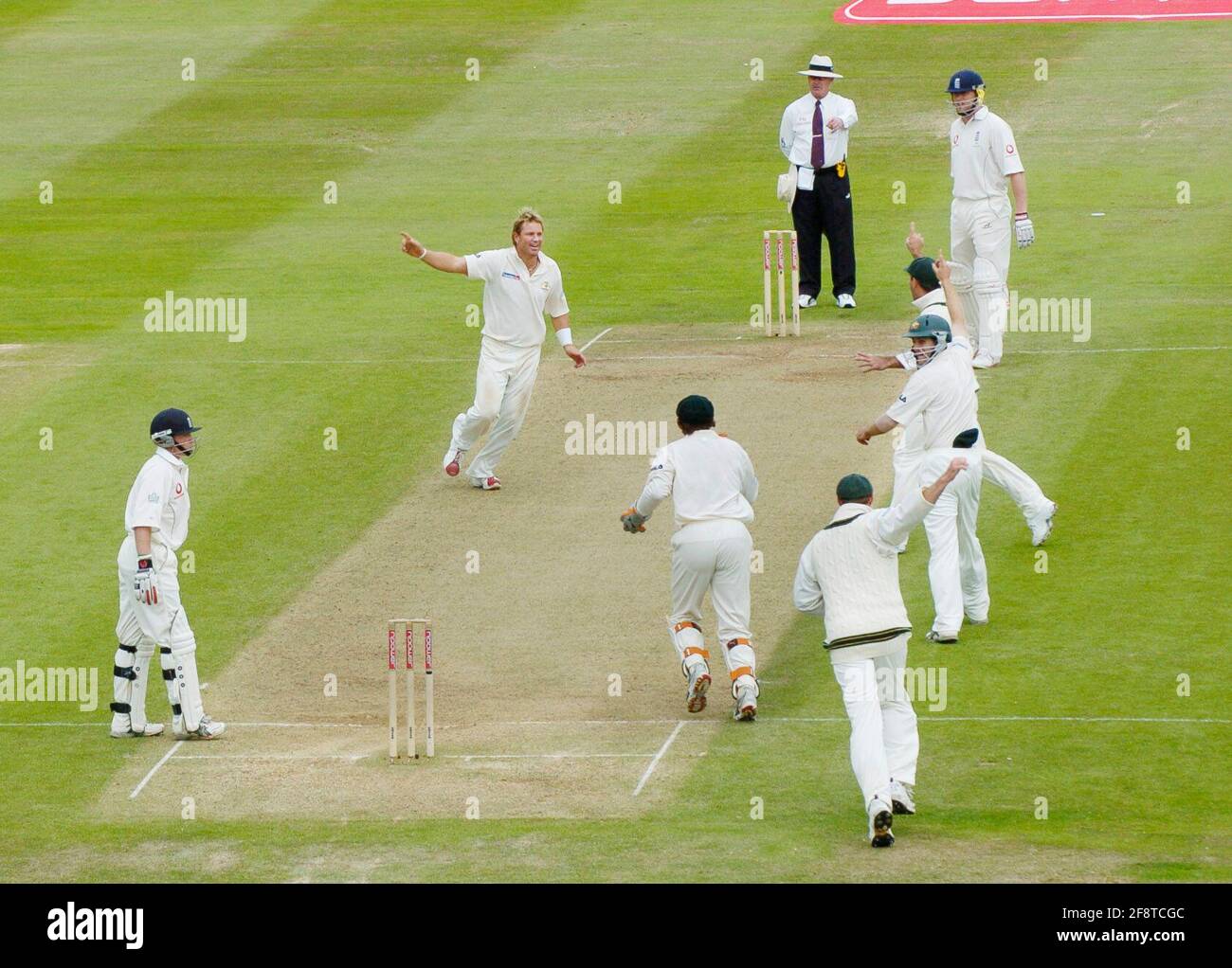 2nd TEST ENGLAND V AUSTRALIA AT EDGBASTON 3rd DAY WARNE TAKES THE ...