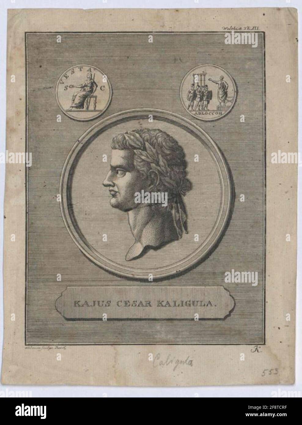 Caligula, Roman emperor Stock Photo - Alamy