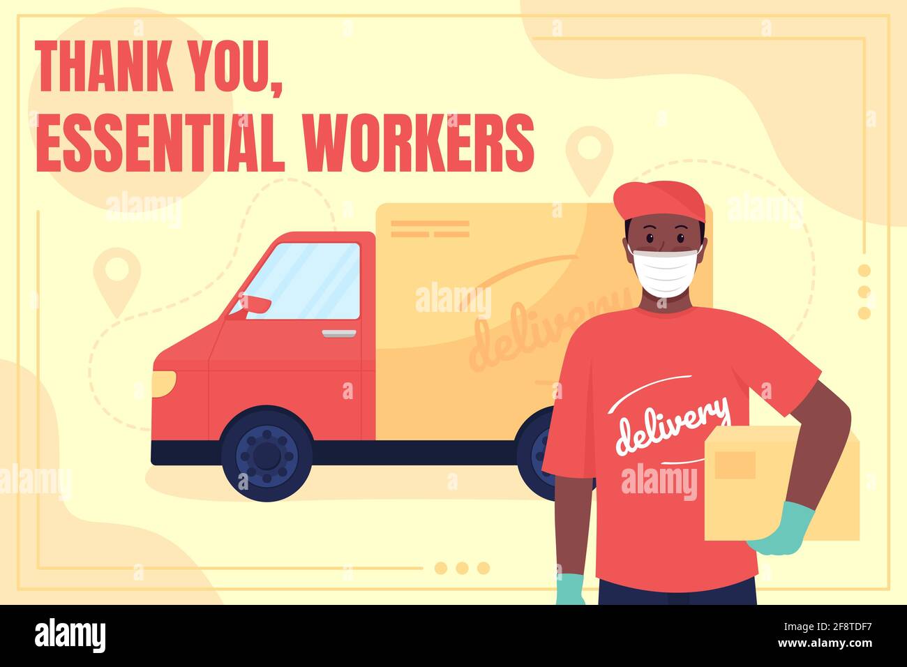 Delivery workforce Stock Vector Images - Alamy