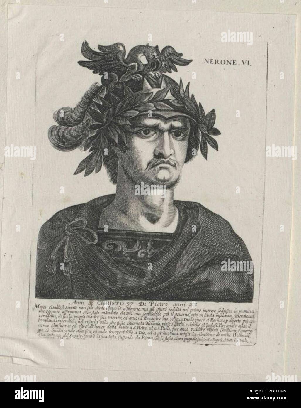 Nero, Roman emperor Stock Photo - Alamy