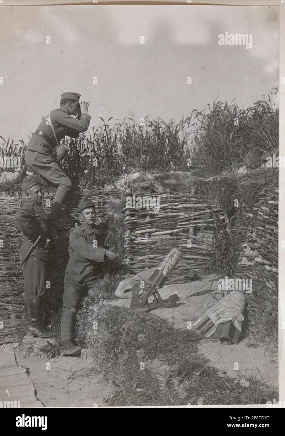 Fire propaganda writings from the 1st line at Infantry Regiment 49 ...