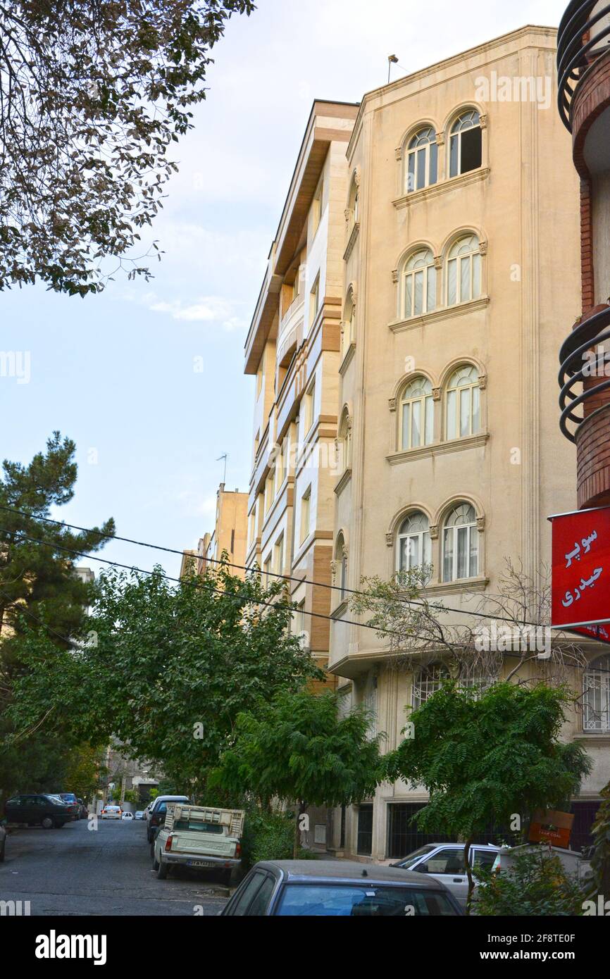 Tehran, Iran. Contemporary apartment buildings in north Tehran Stock ... Tehran, Iran. Contemporary apartment buildings in north Tehran Stock ...