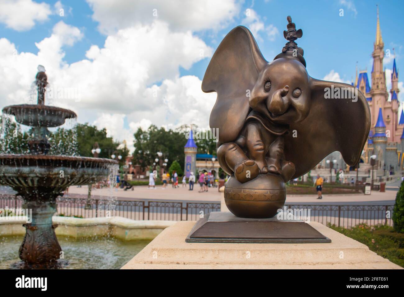Orlando, Florida. September 02, 2020. Dumbo statue at Magic Kingdom (99 ...