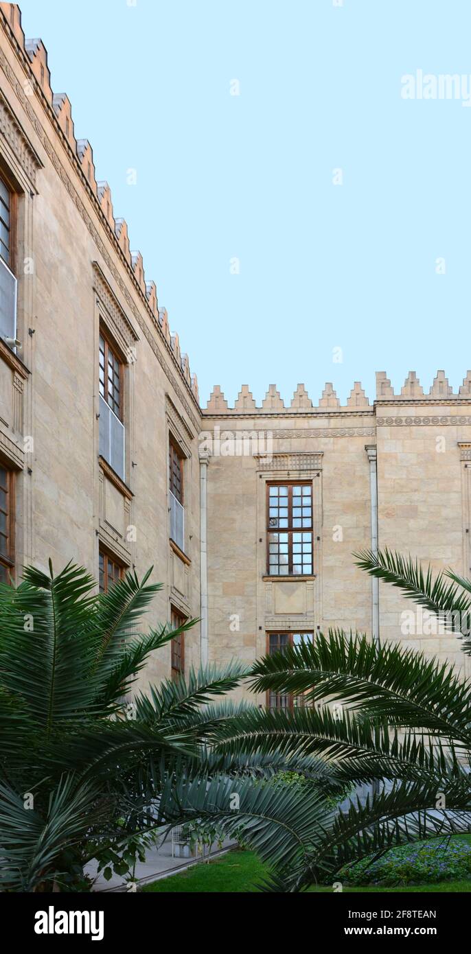 The central building of the National Bank of Iran (Bank Melli Iran) on ...