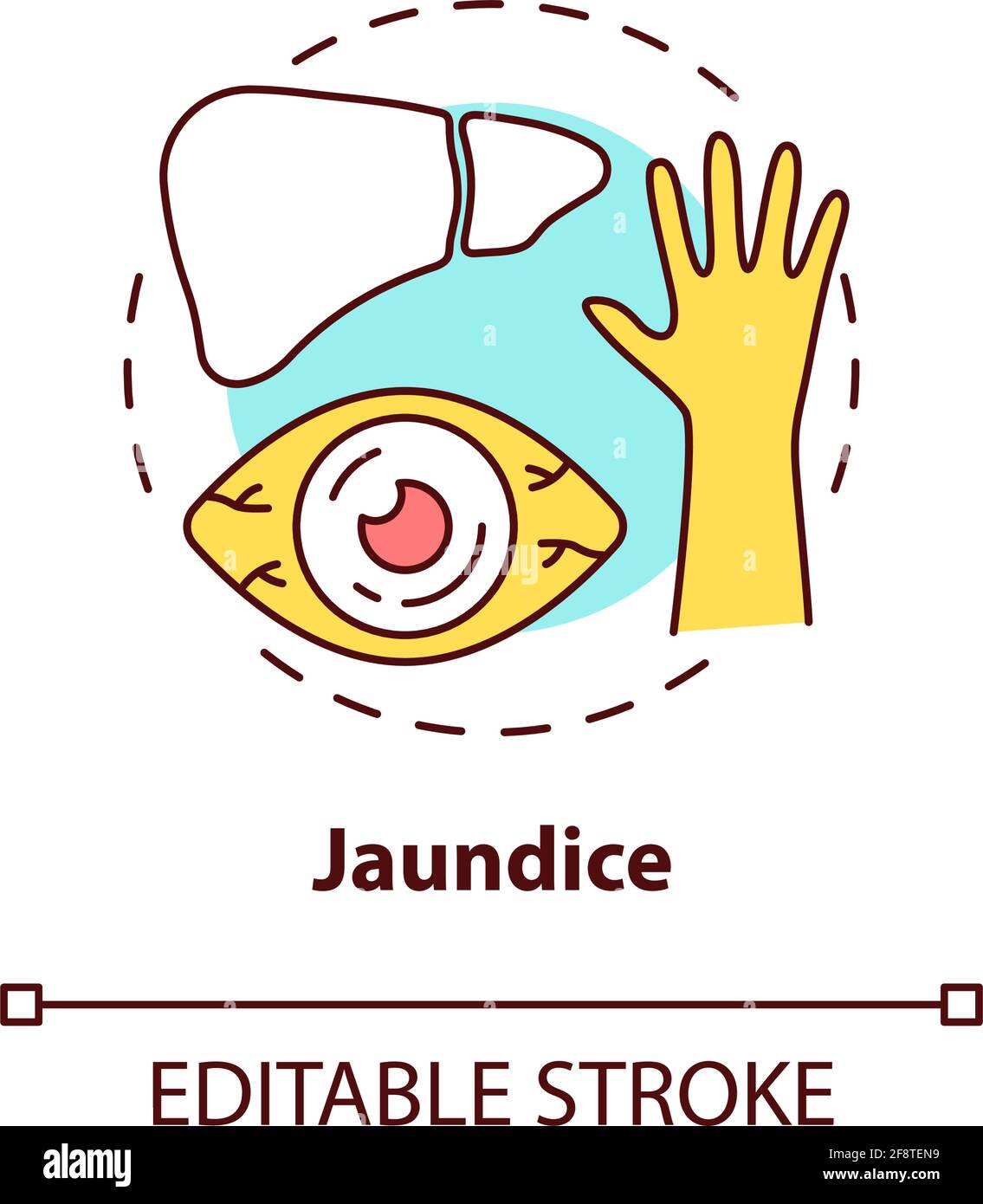 Hepatitis jaundice liver virus Cut Out Stock Images & Pictures - Alamy