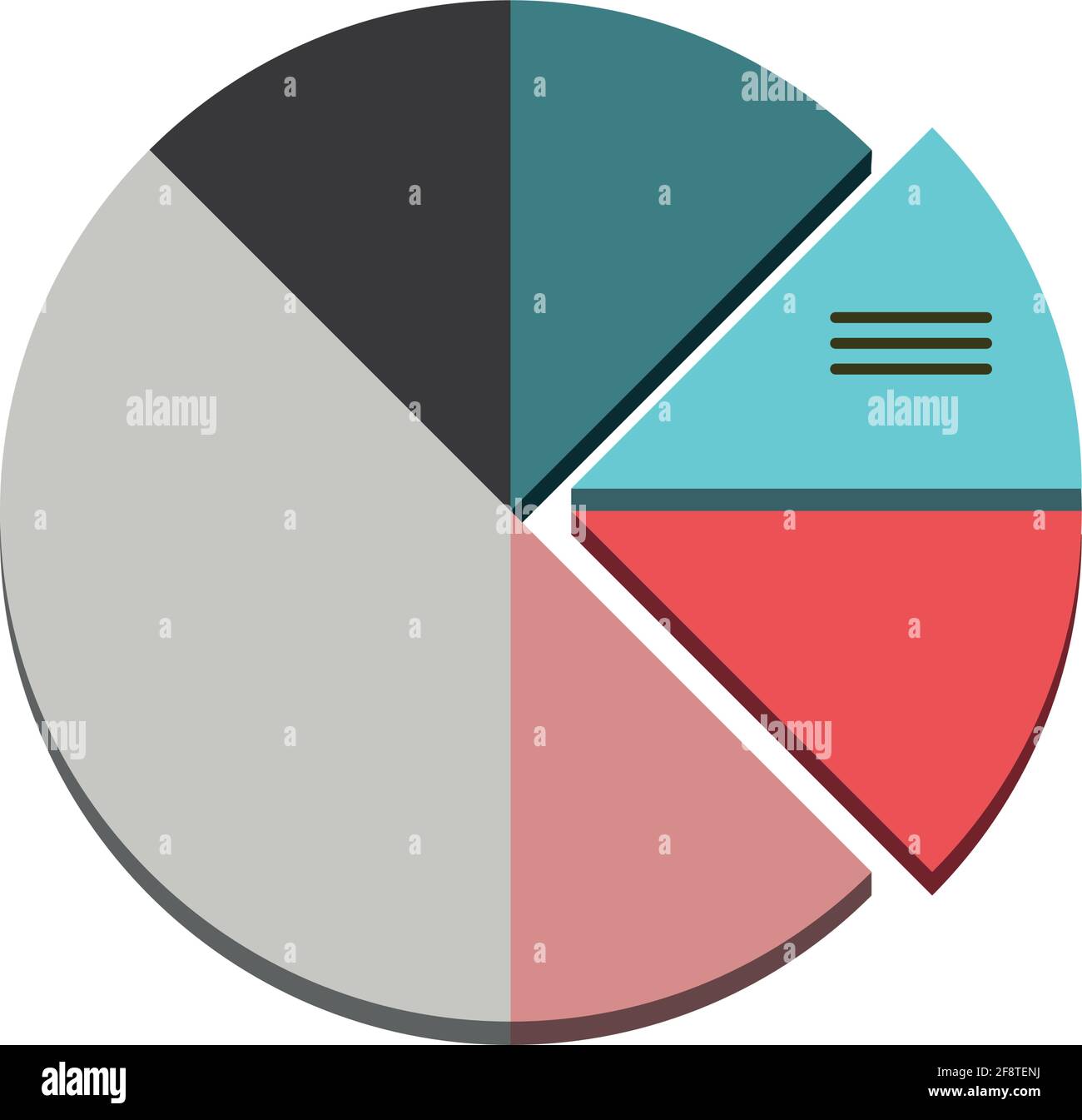 pie chart report Stock Vector Image & Art - Alamy