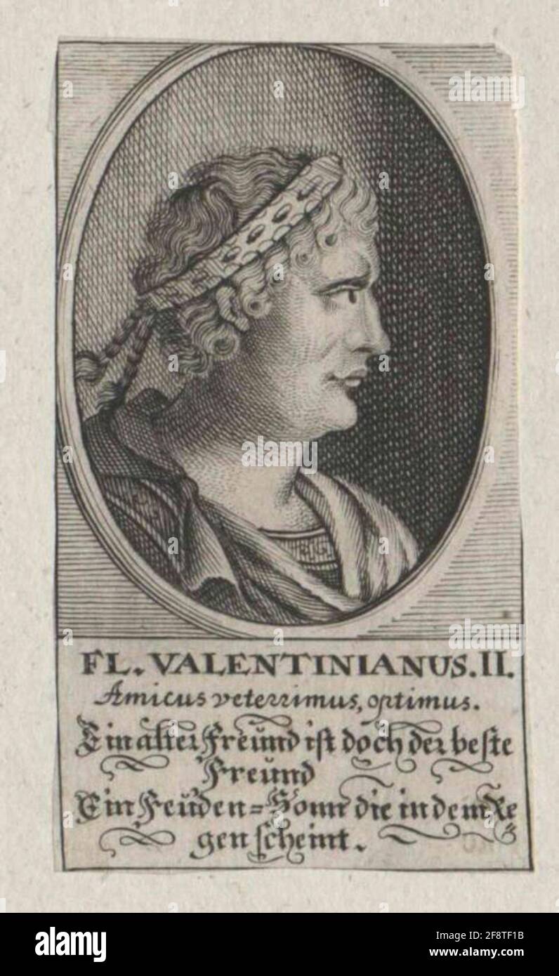 Valentinian II., Roman Emperor Stock Photo - Alamy