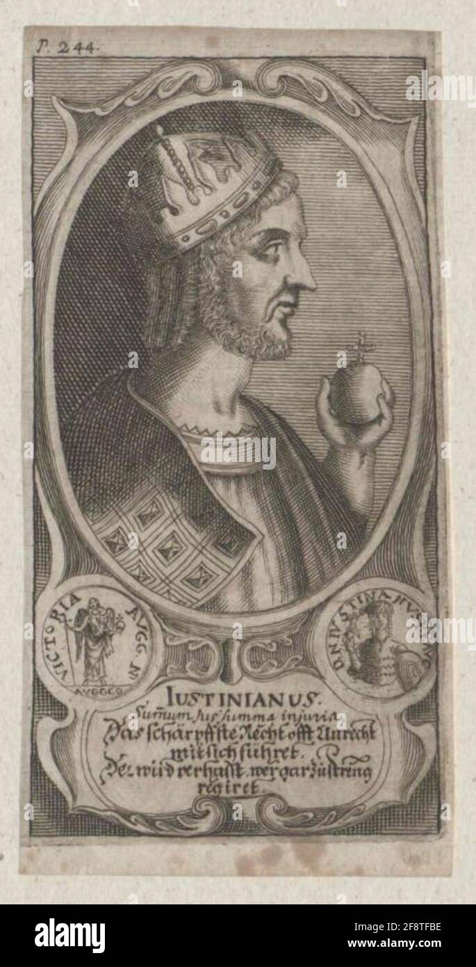 Justinian I, Kaiser of Byzantium Stock Photo - Alamy