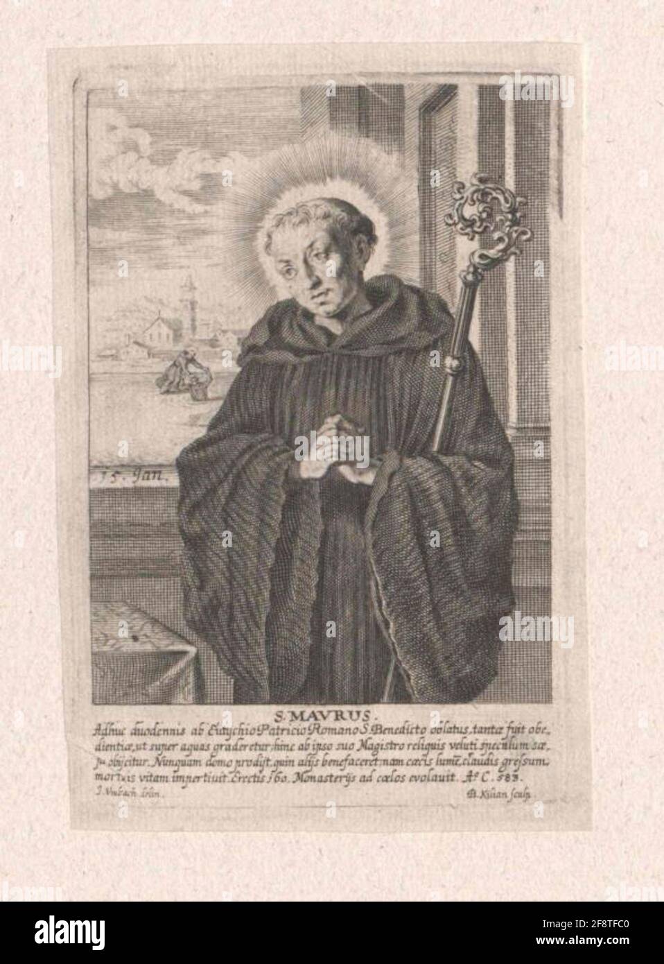 Maurus of Subiaco, saint Stock Photo - Alamy