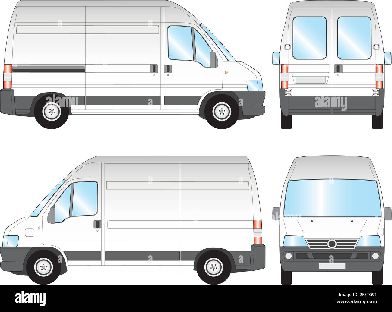 Fiat ducato van Stock Vector Images - Alamy