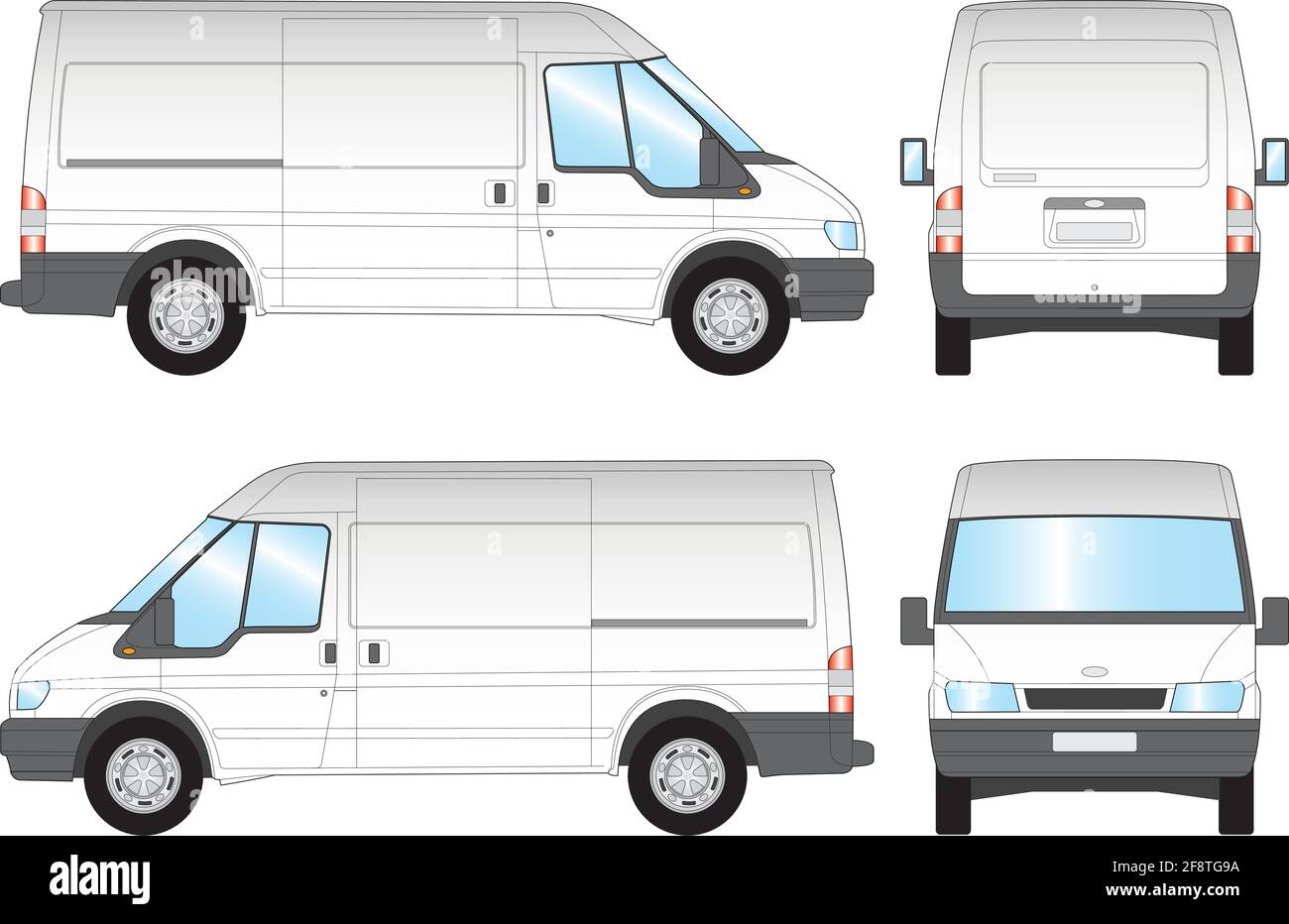 Ford transit van Stock Vector Images - Alamy