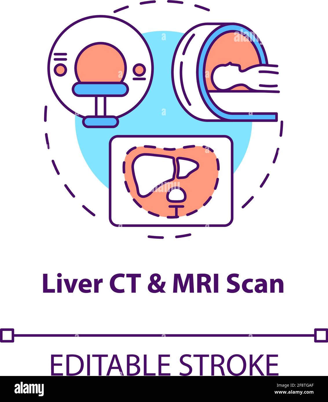 Cancer disease scan icon Stock Vector Images - Alamy