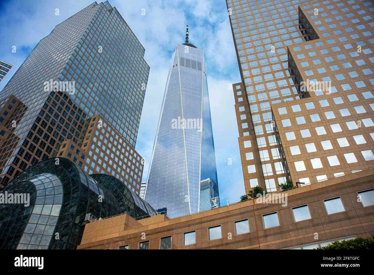 World Trade Center with Freedom Tower in Lower Manhattan Financial ...