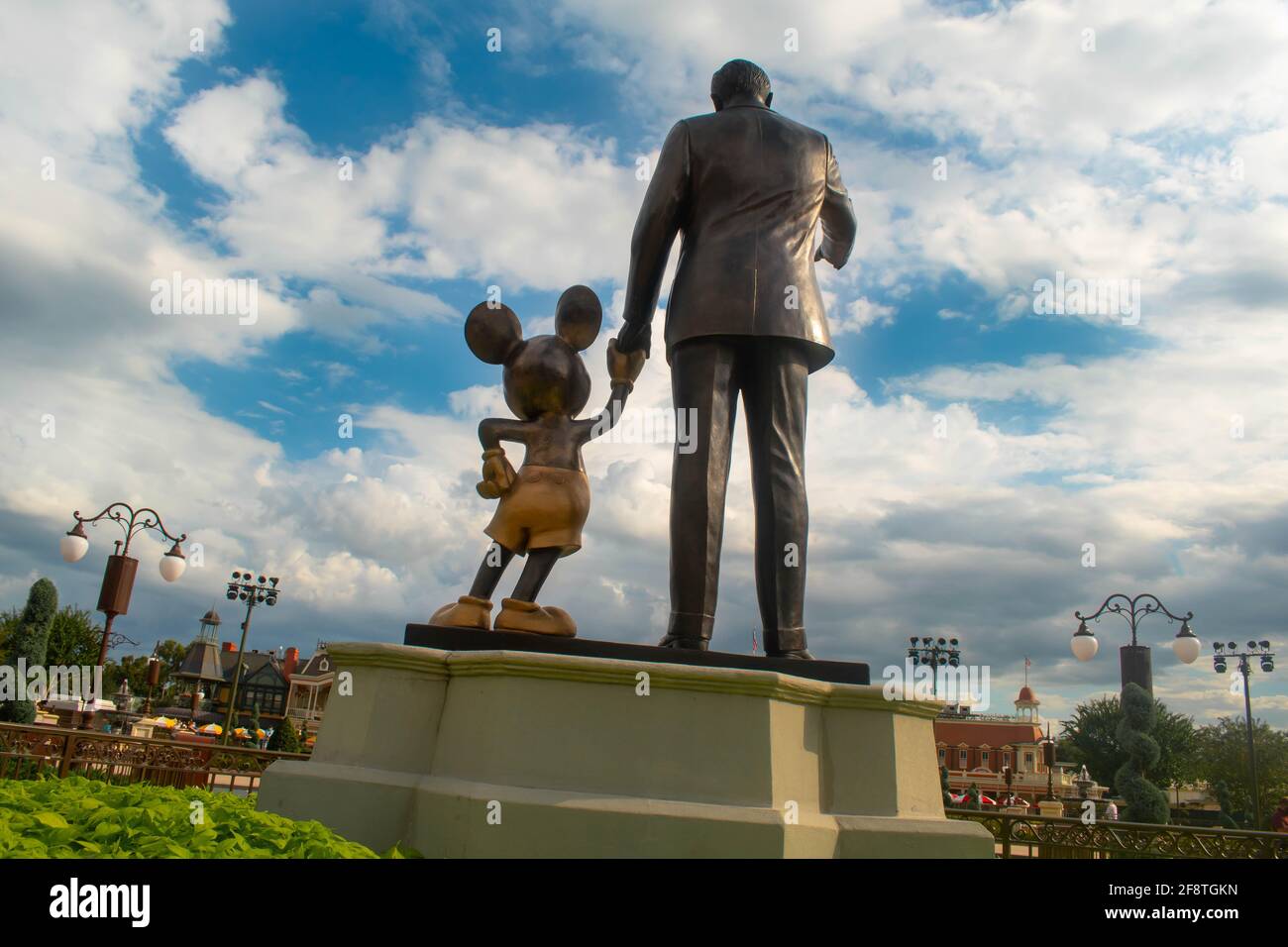 Orlando, Florida. September 02, 2020.Top view of Partners Statue (Walt ...