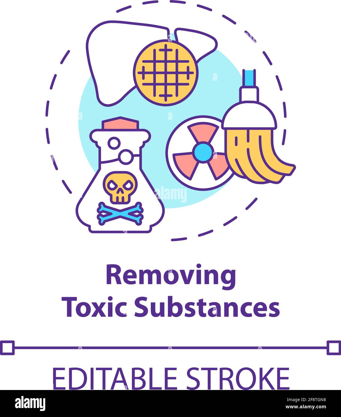 Removing toxic substances concept icon Stock Vector Image & Art - Alamy