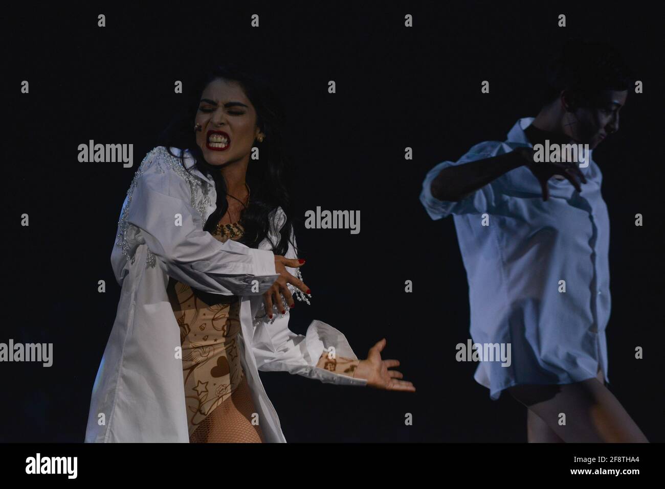 Non Exclusive: MEXICO CITY, MEXICO - APRIL 14: Singer Maria Leon ...