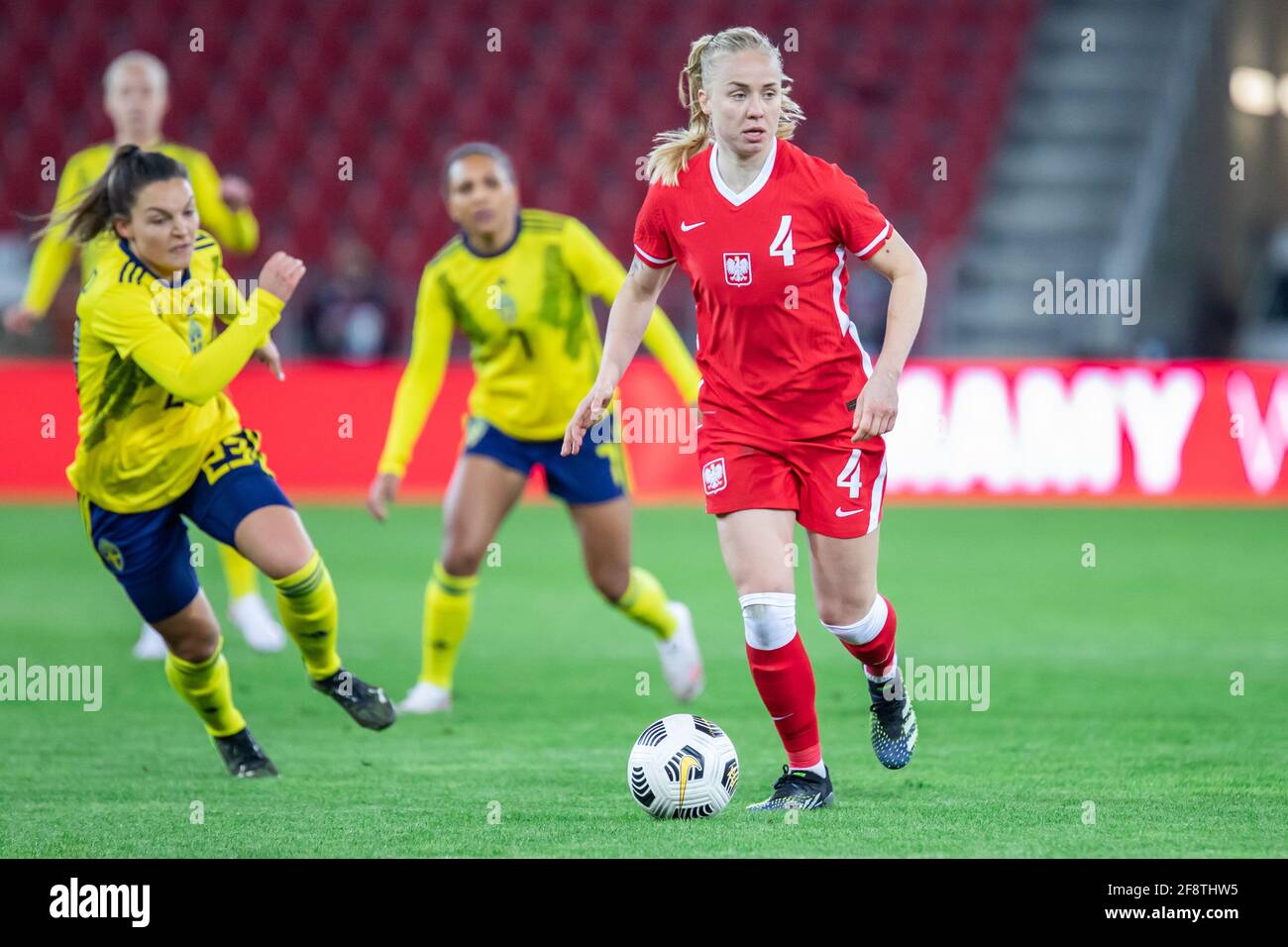 Johanna Rytting Kaneryd of Sweden and Paulina Dudek of Poland are seen ...