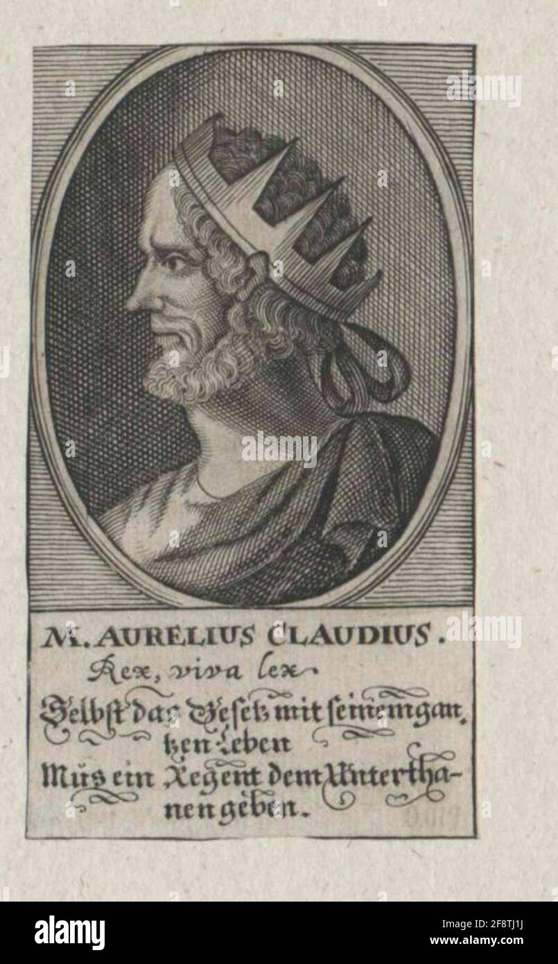 Claudius II Gothicus, Roman Emperor Stock Photo - Alamy
