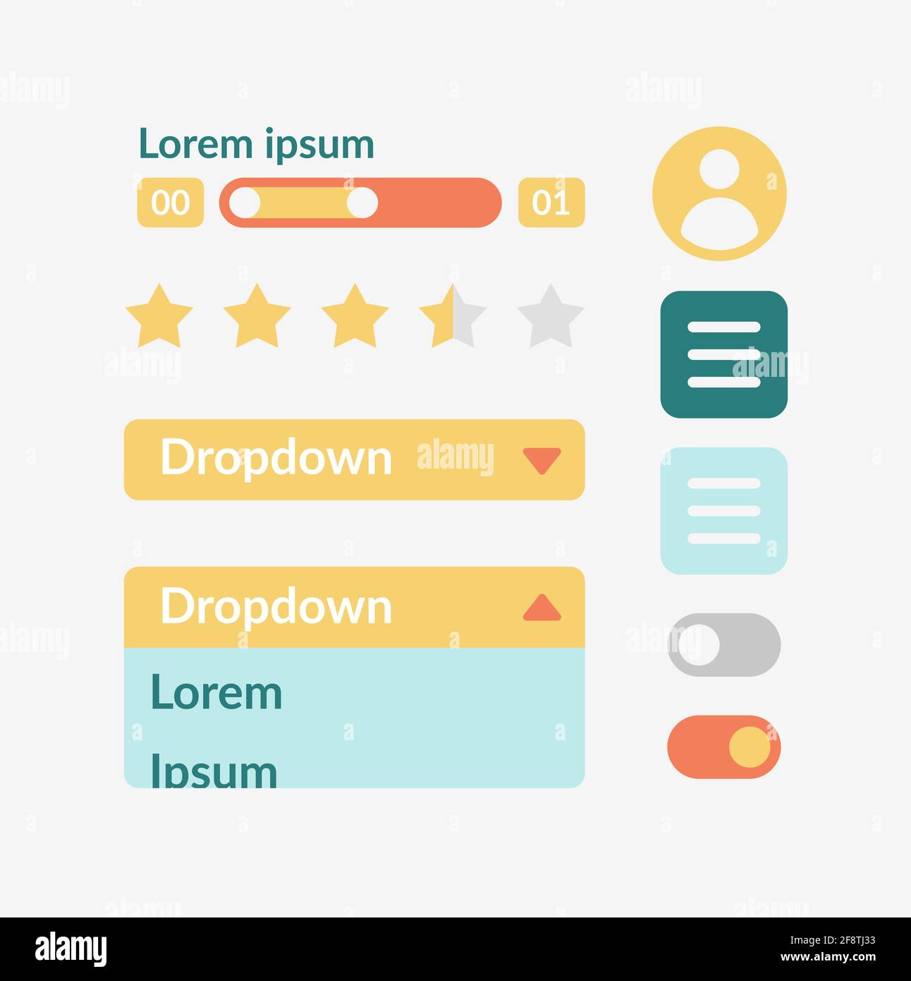 Shopping ui elements Cut Out Stock Images & Pictures - Alamy