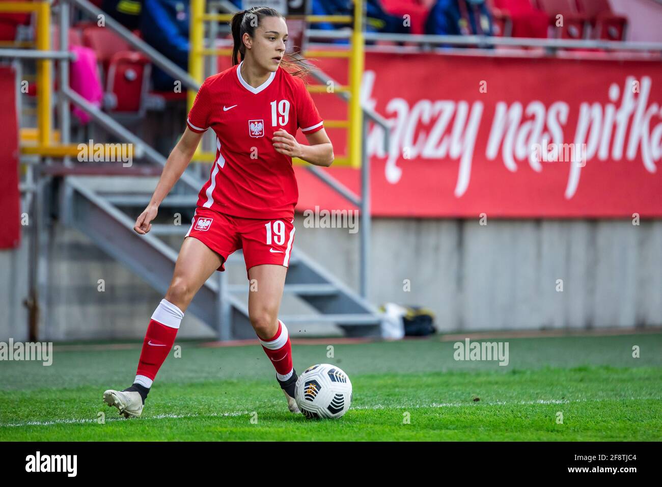 Natalia Padilla-Bidas of Poland seen in action during the women's ...