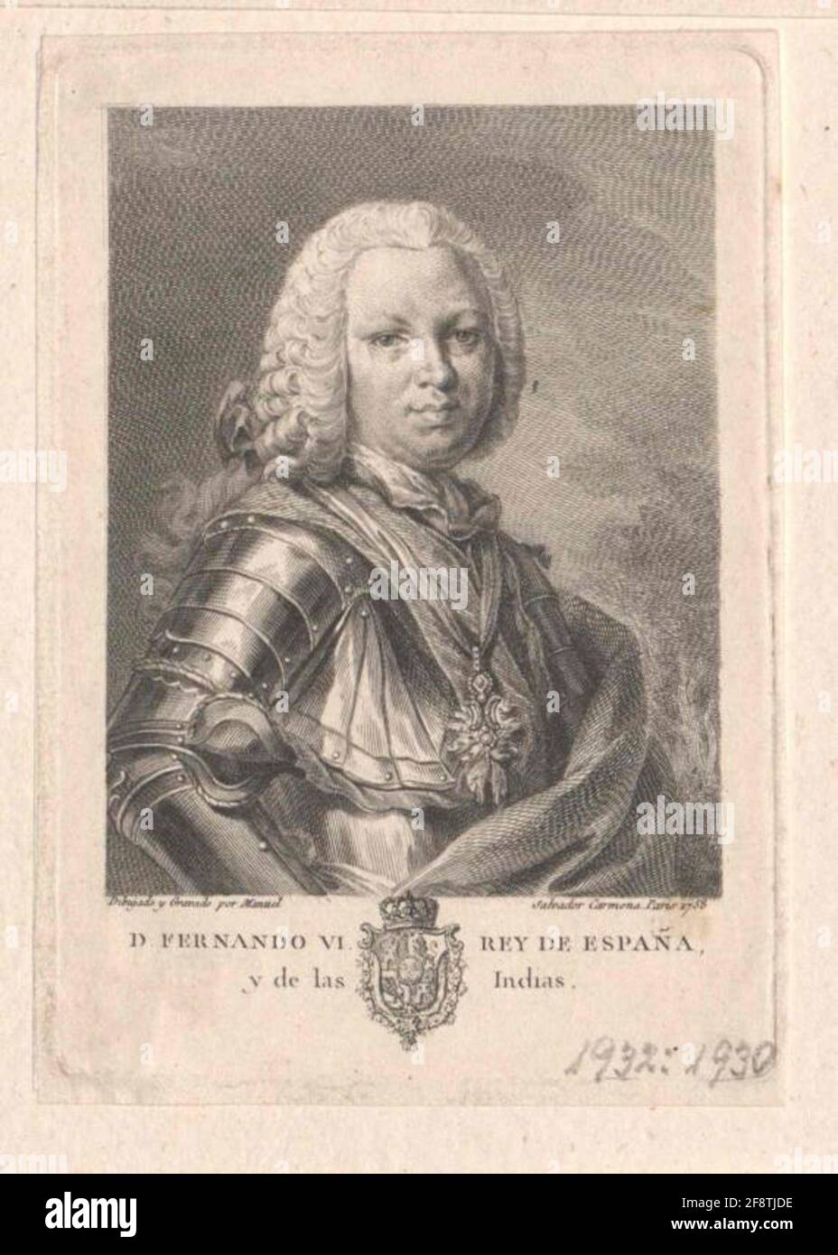 Ferdinand VI., King of Spain Stock Photo - Alamy