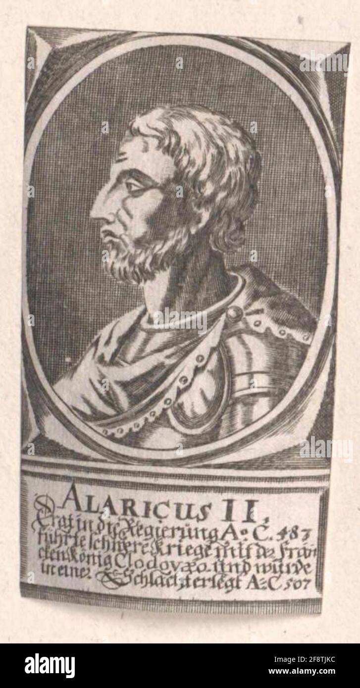 Alarich II, King of the Westgoten Stock Photo - Alamy