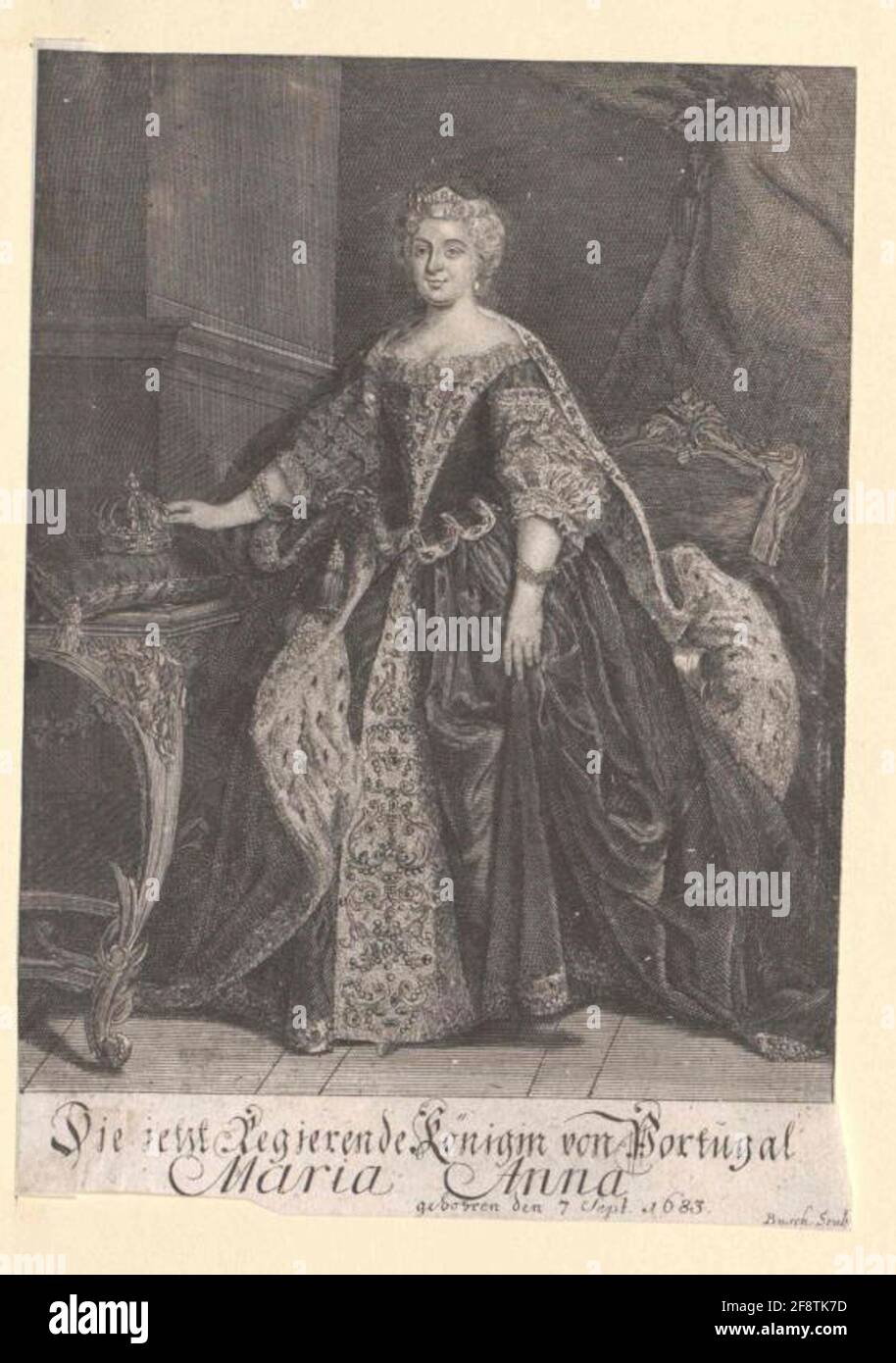 Marie Anna Josefa, Archduke in Austria Stecher: Busch ,? (1700) Dating ...