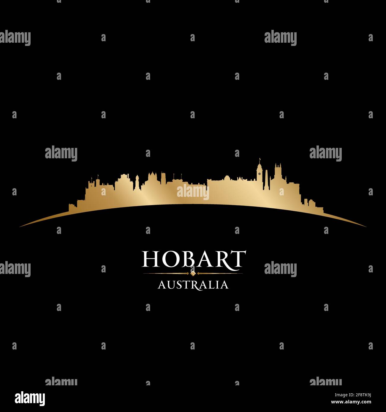 Hobart skyline Stock Vector Images - Alamy