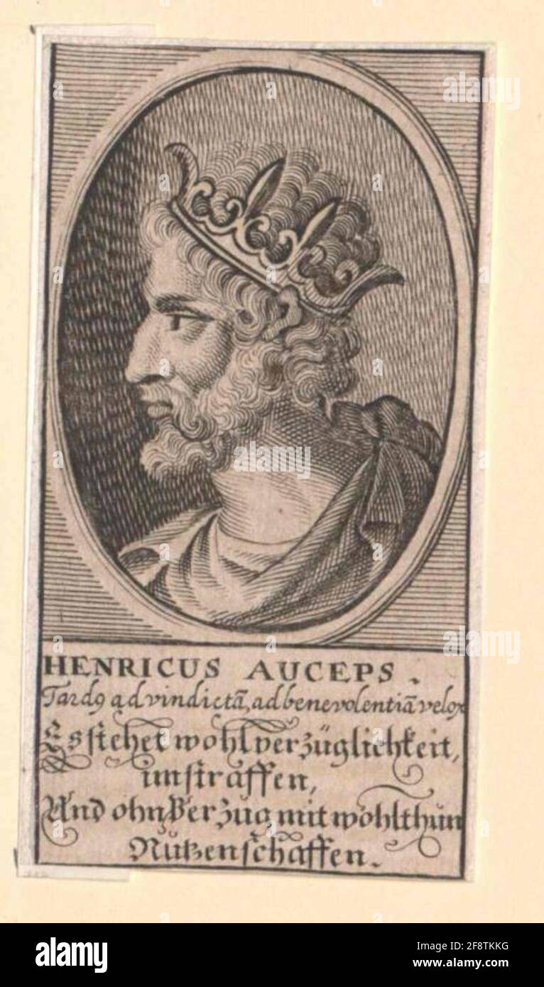 Heinrich I., German King Stock Photo - Alamy