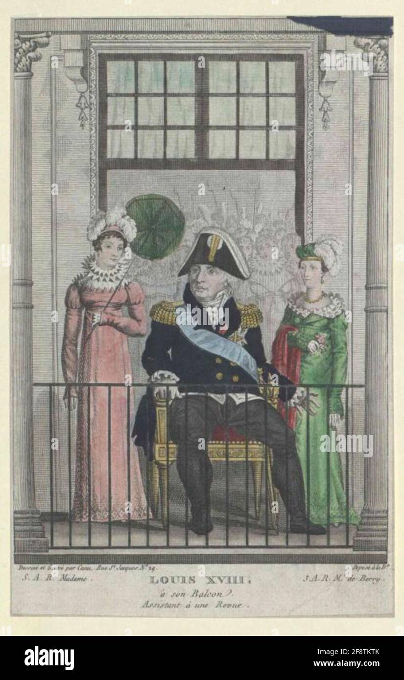 Ludwig Xviii., King of France Stock Photo - Alamy