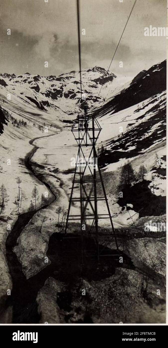 40m High Stand Upper Section Malga Strino Cable Car, started from the ...