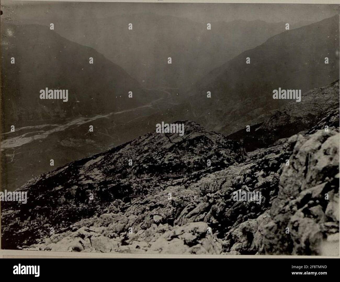 View from the little rombon on the enemy positions on Cukla. Recorded ...