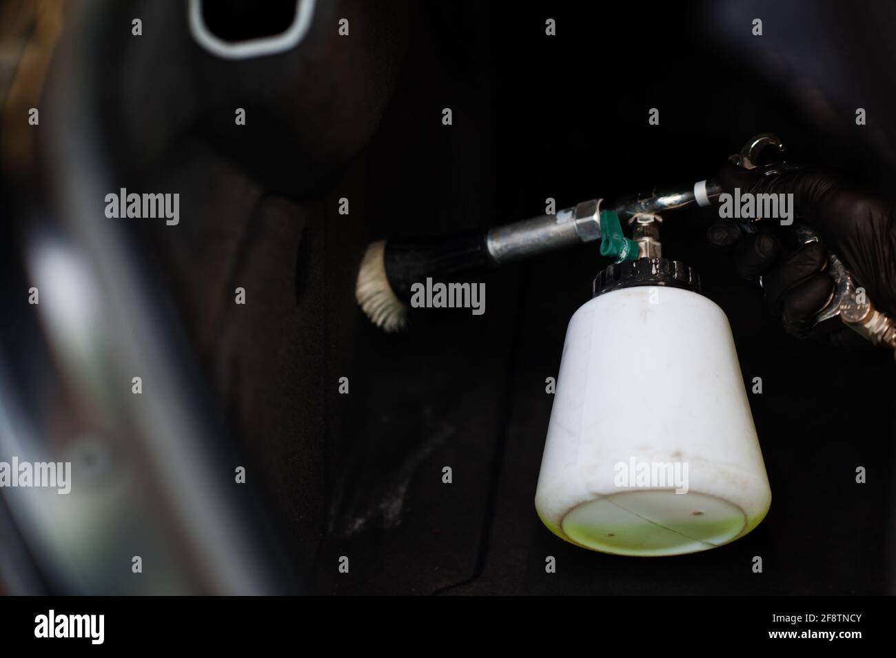 Spray container or washing bottle liquid for car cleaning Stock Photo ...