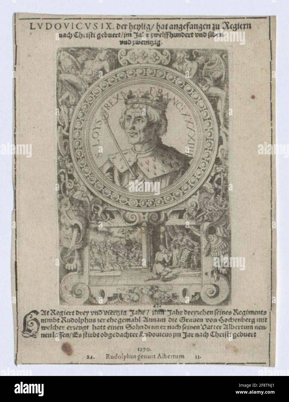 Ludwig Ix., King of France, Saint Stock Photo - Alamy