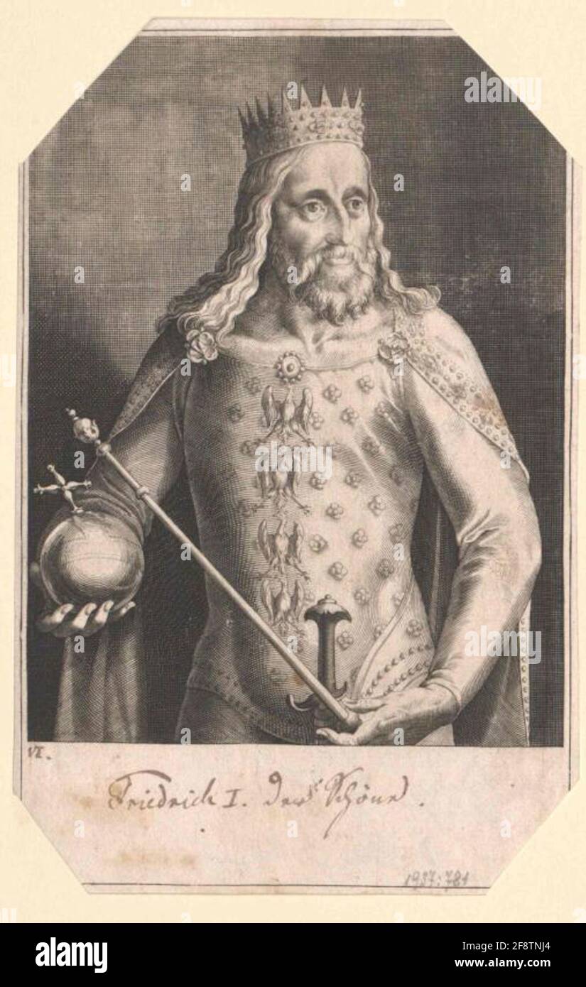 Friedrich I. Barbarossa, Roman-German Kaiser (1122-1190 Stock Photo - Alamy