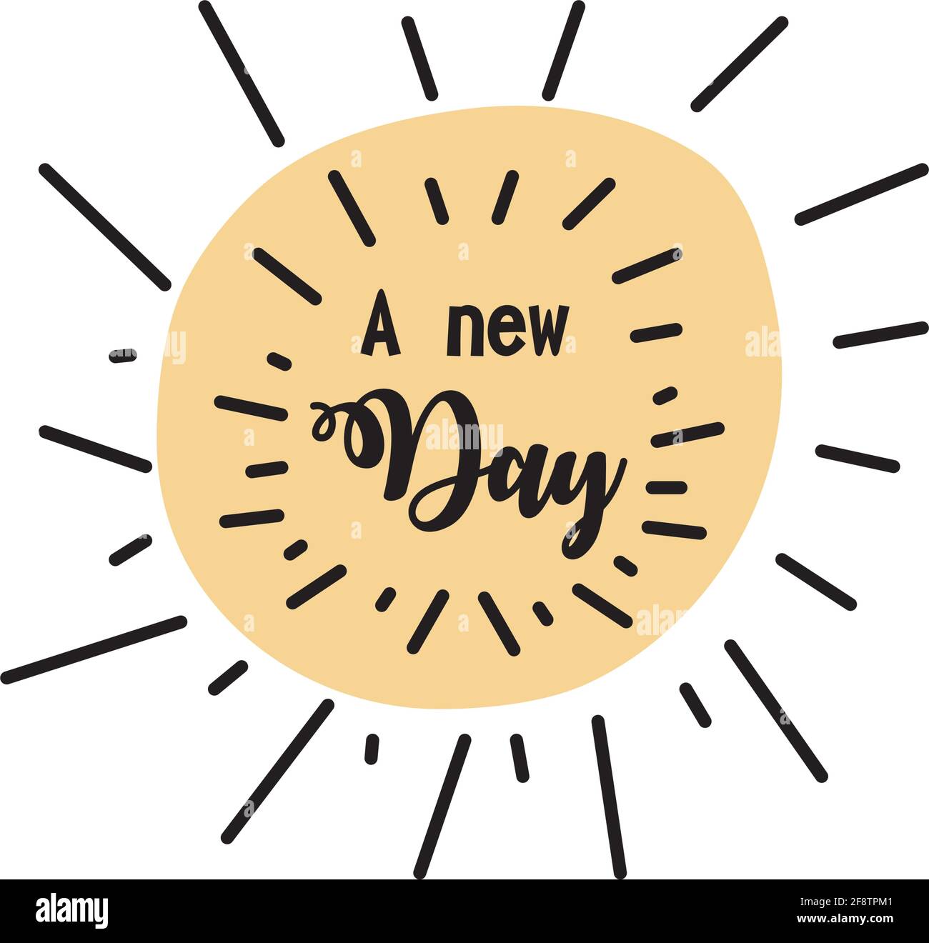 Dawn of a new day Stock Vector Images - Alamy