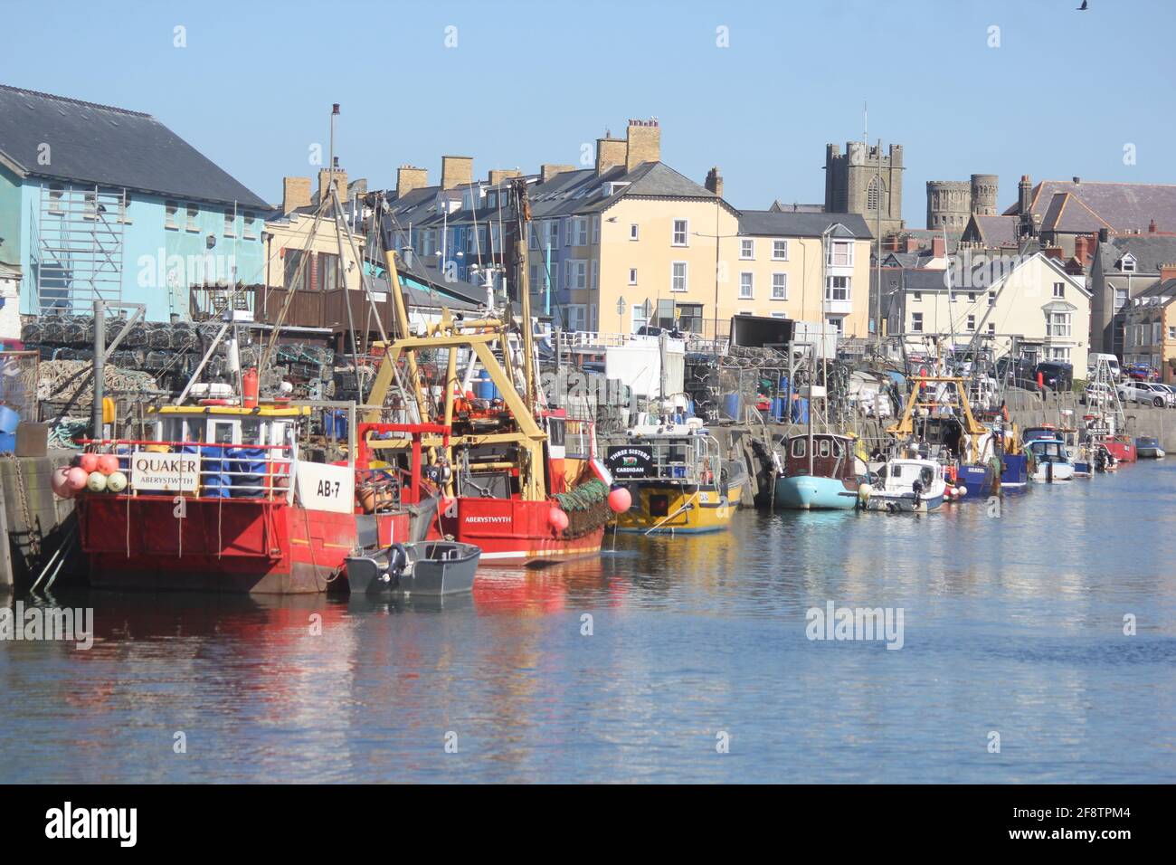 Boats in aberystwyth harbour ceredigion hi-res stock photography and ...