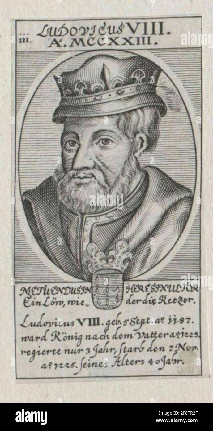 Ludwig VIII., The Lion King of France 1601/1750 Stock Photo - Alamy