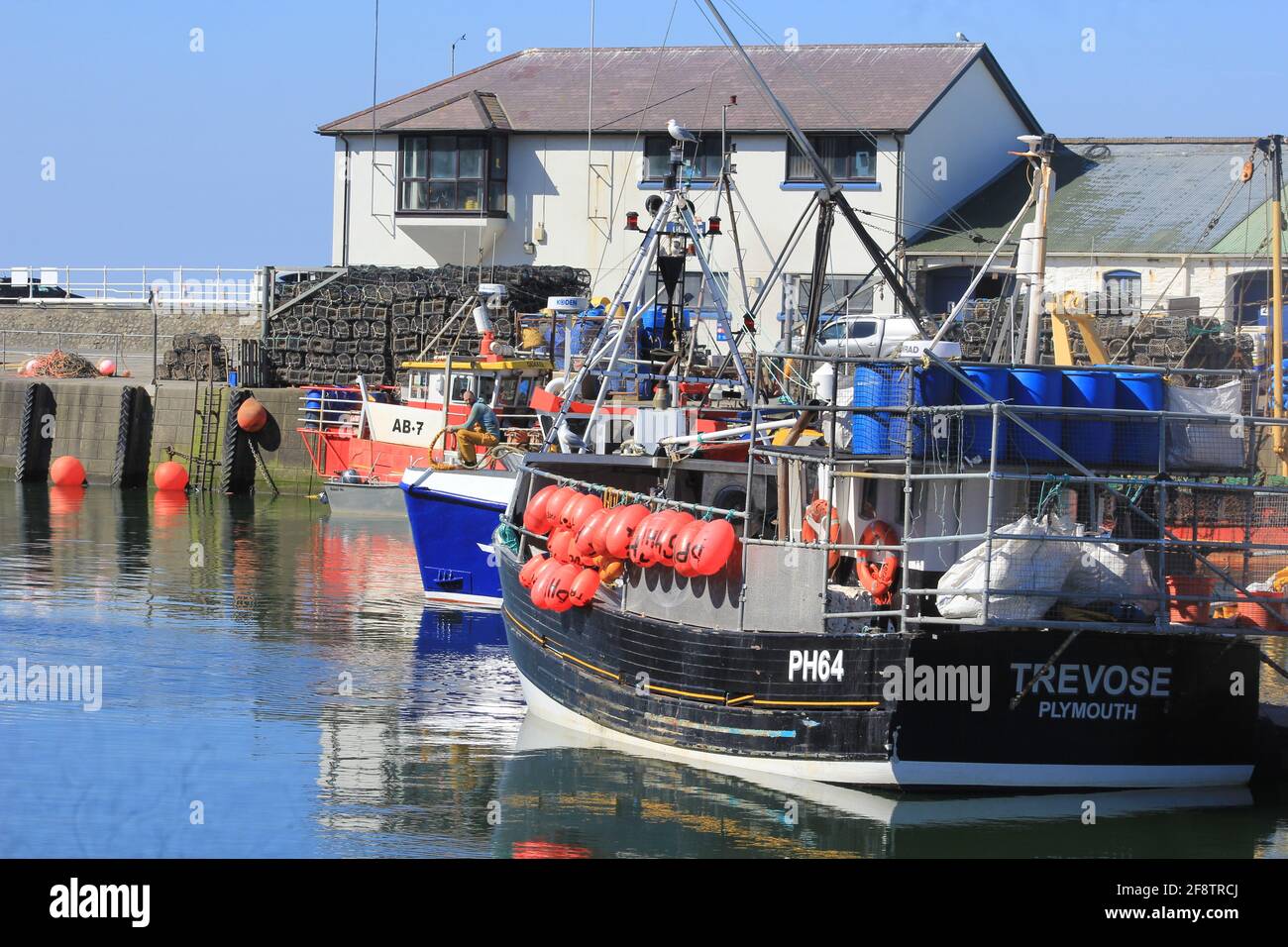 Boats in aberystwyth harbour ceredigion hi-res stock photography and ...