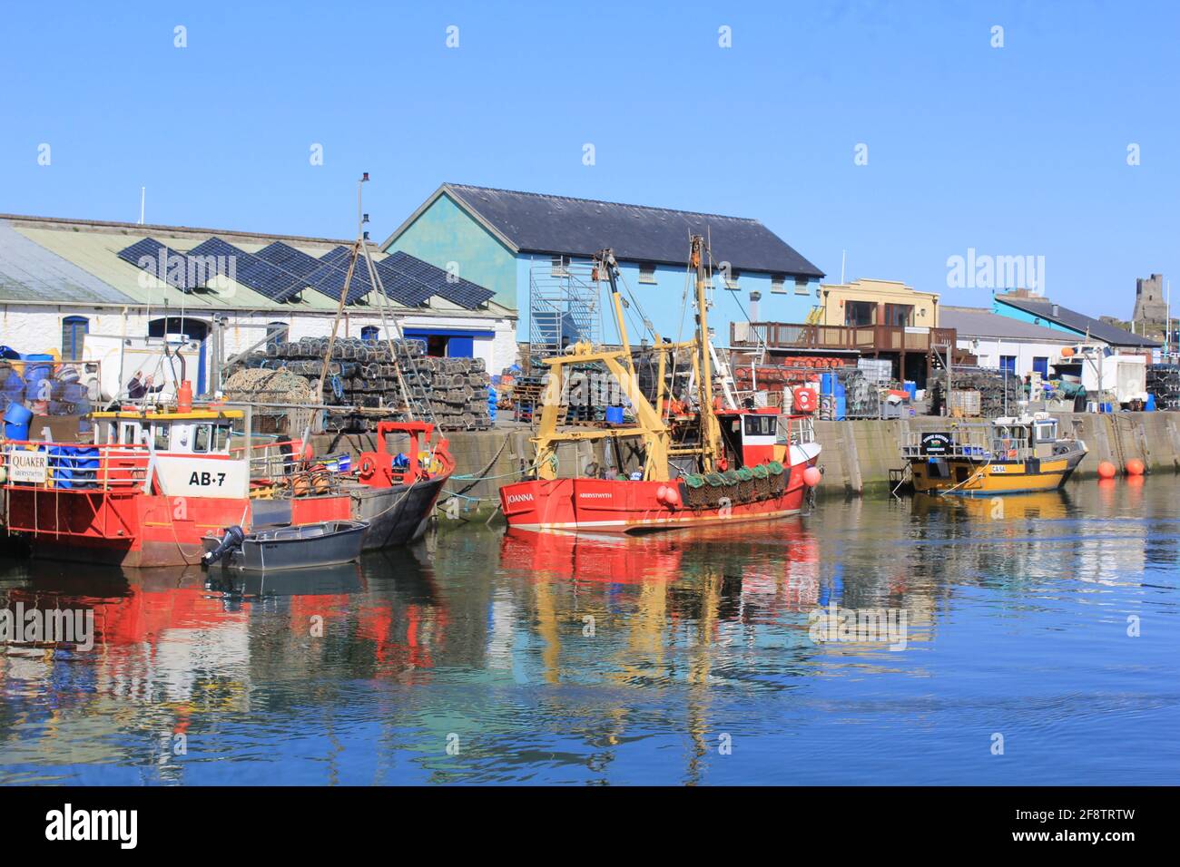 Boats in aberystwyth harbour ceredigion hi-res stock photography and ...
