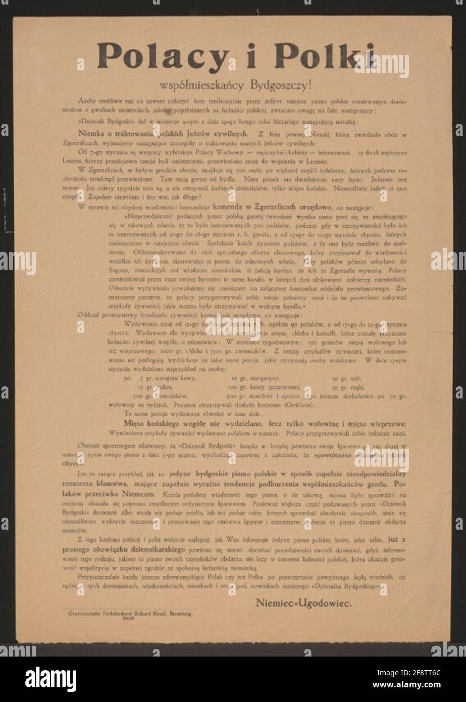 Poland and Poland - Propagandaplakat - Bydgoszcz - in Polish voice ...